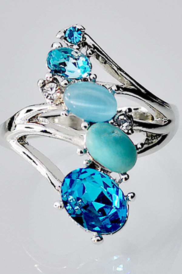 Wavy Magnificent Stone Ring